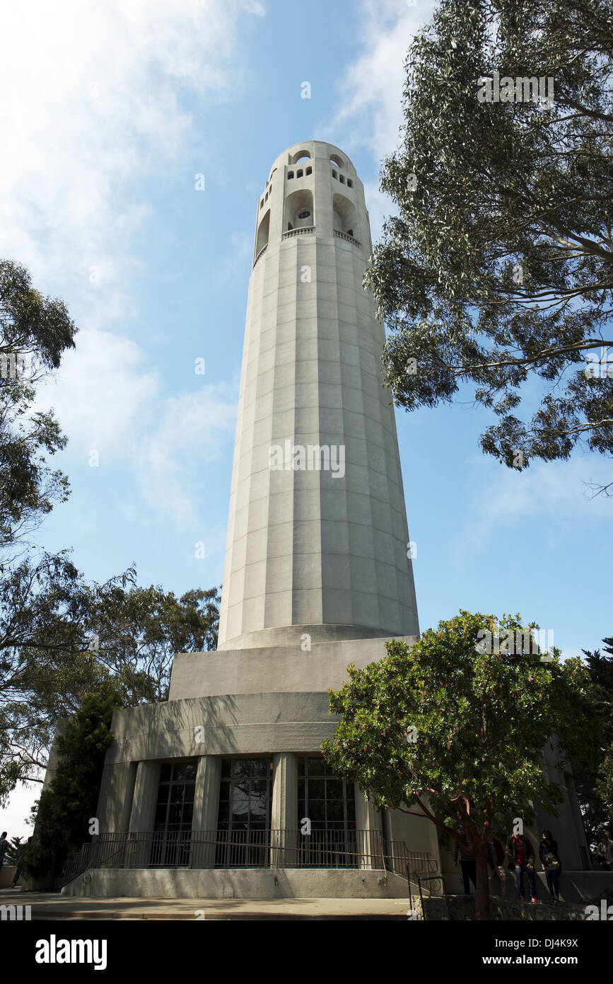 Telegraph Hill, San Francisco, California, USA - Lillian Coit Memorial ...
