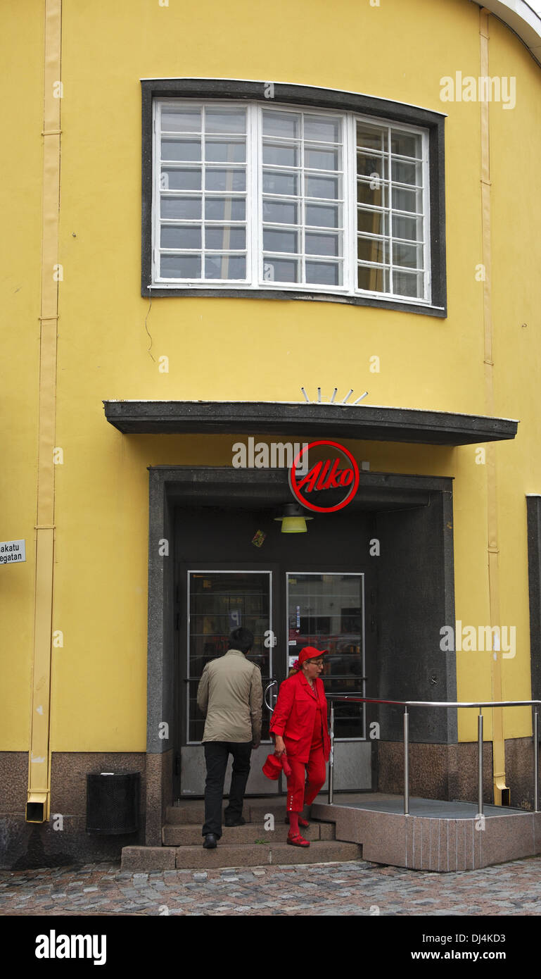 Alko outlet Simolin House, Porvoo, Finland Stock Photo - Alamy