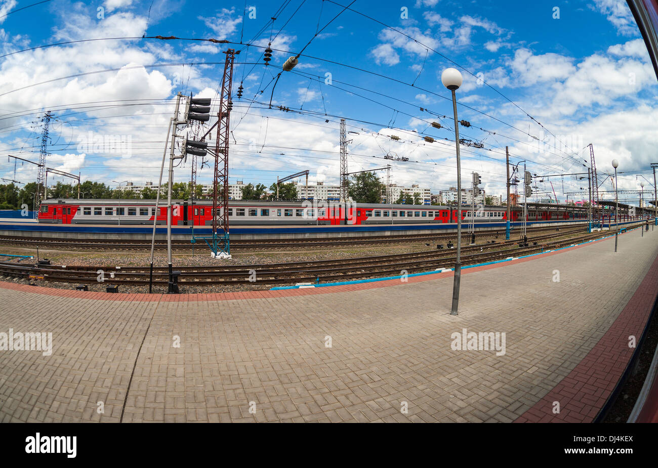Platforms in Moskovsky Rail Terminal in Nizhny Novgorod, Russia Stock ...