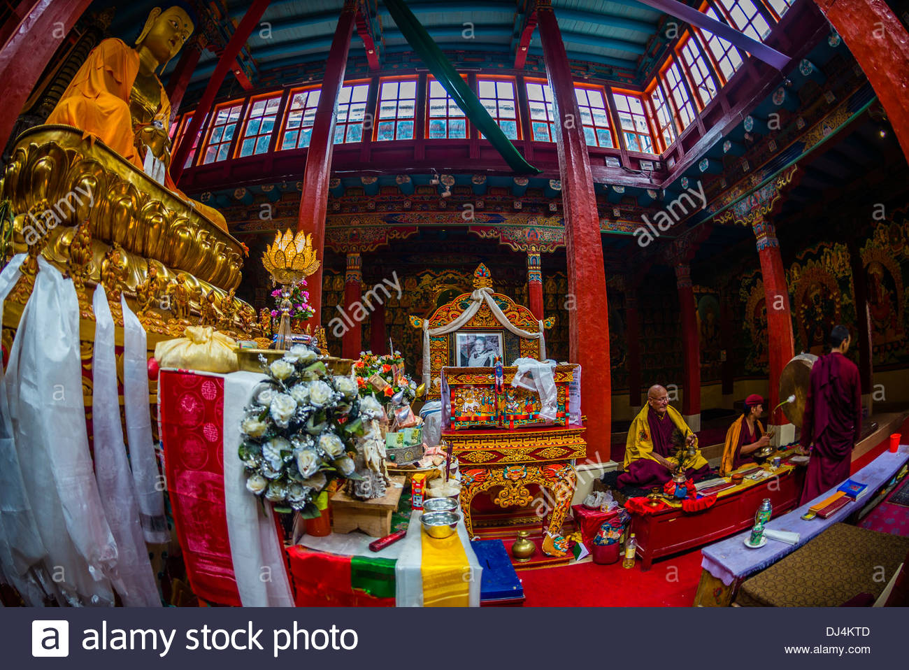 Tibetan Monks Chanting Stock Photos & Tibetan Monks Chanting Stock ...