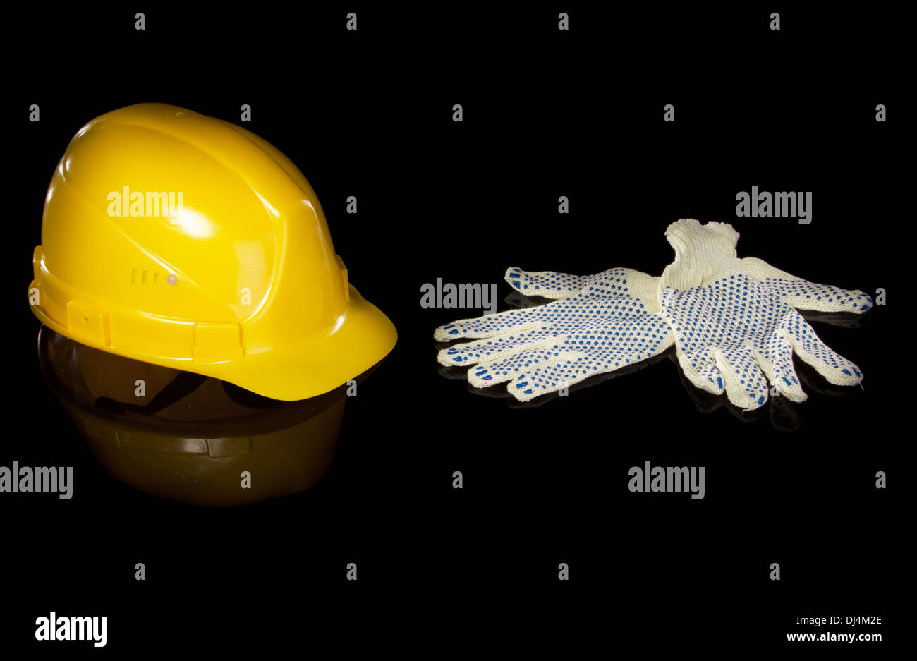 Hard hat safety gloves hi-res stock photography and images - Alamy