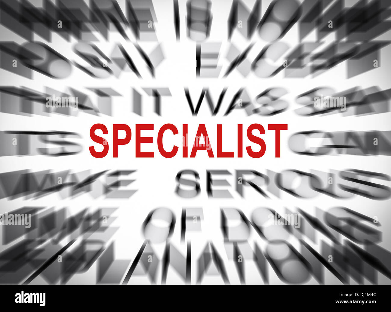 Specialist word hi-res stock photography and images - Alamy