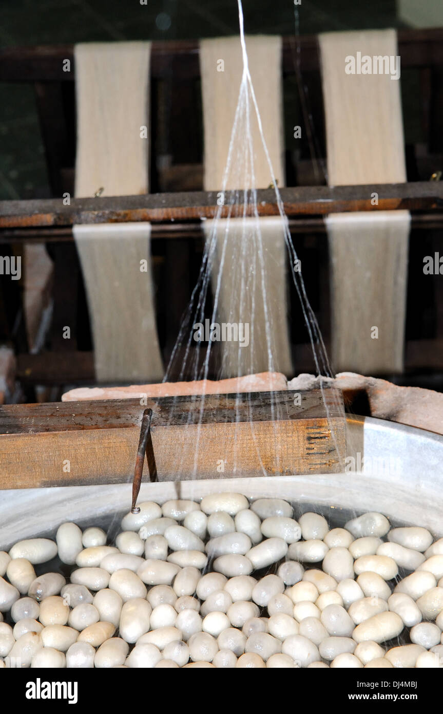 Silk spinning mill hi-res stock photography and images - Alamy