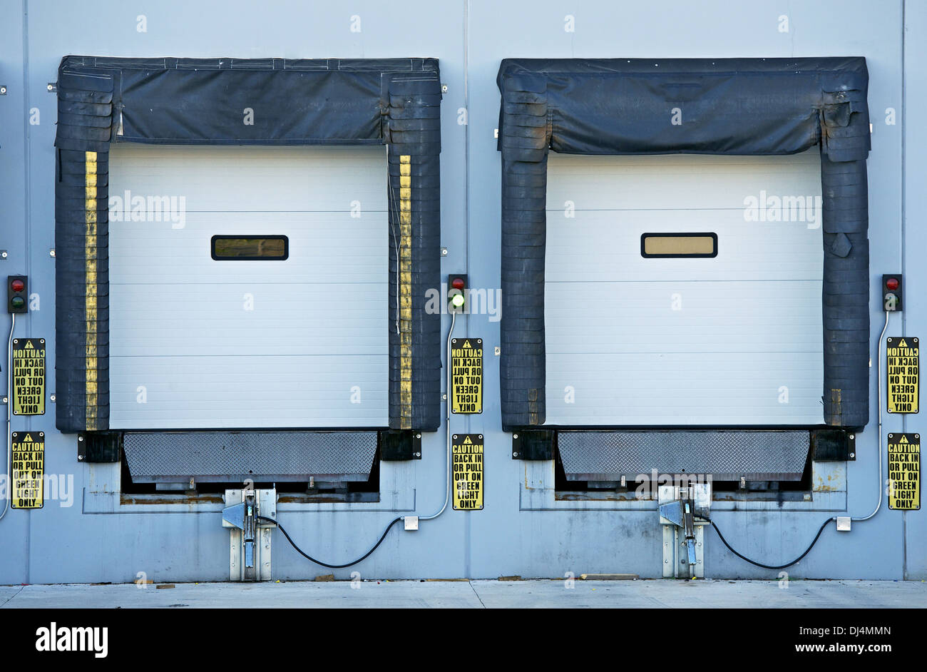 Two Shipping Gates for Trucks. Industrial Collection Stock Photo - Alamy