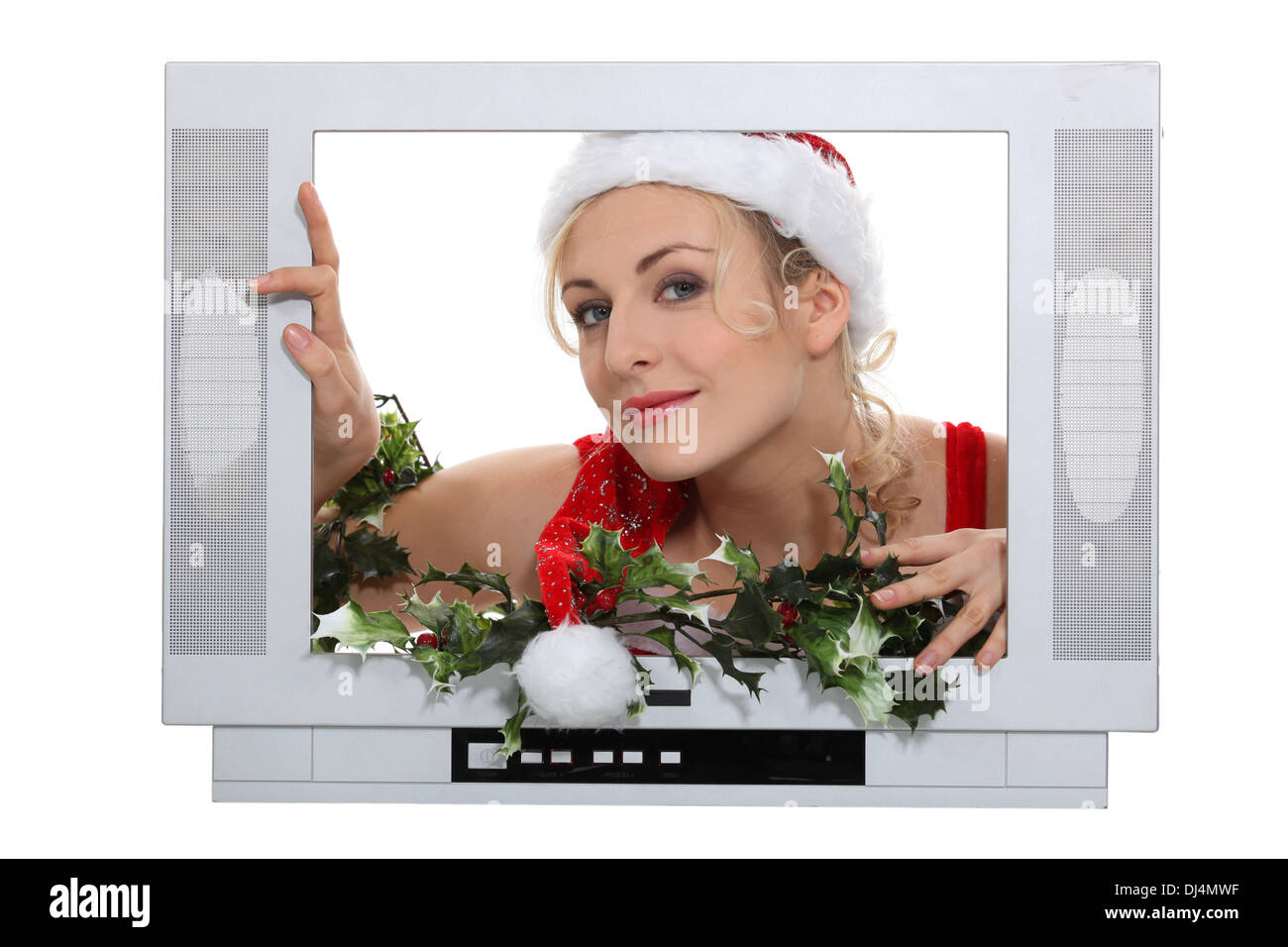 Woman holly Cut Out Stock Images & Pictures - Alamy