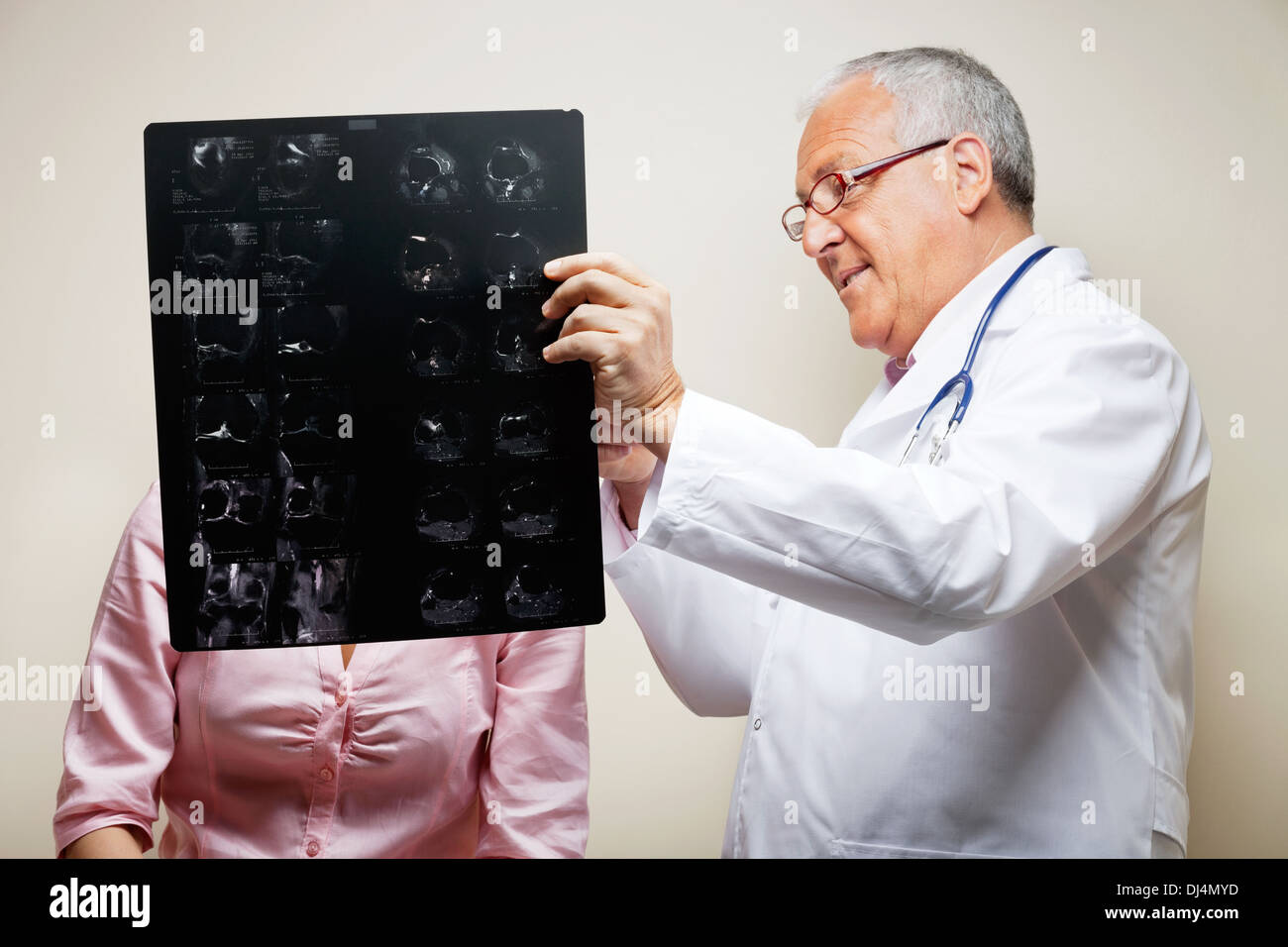 Senior Radiologist Holding X-ray Stock Photo - Alamy