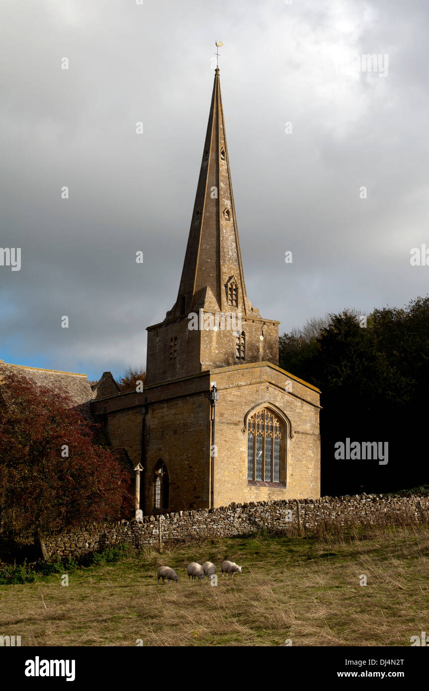 St. Nicholas Church, Saintbury, Gloucestershire, England, UK Stock ...