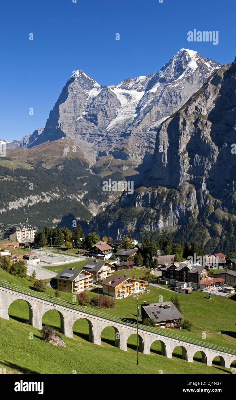 mountain village of Muerren, Switzerland Stock Photo - Alamy