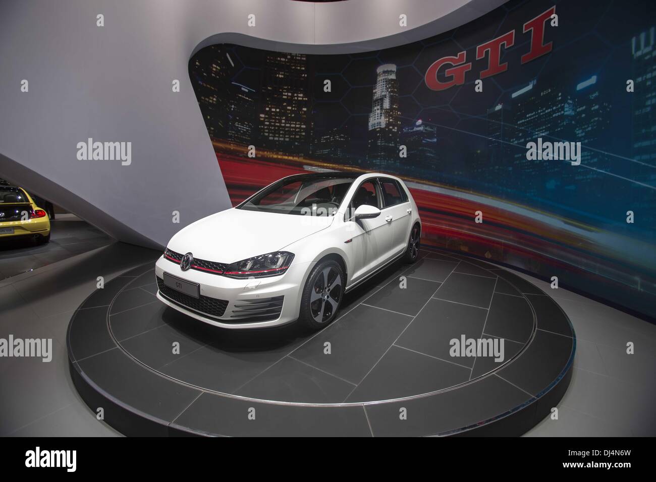 Los Angeles, California, USA. 21st Nov, 2013. A Volkswagen GTI is shown ...