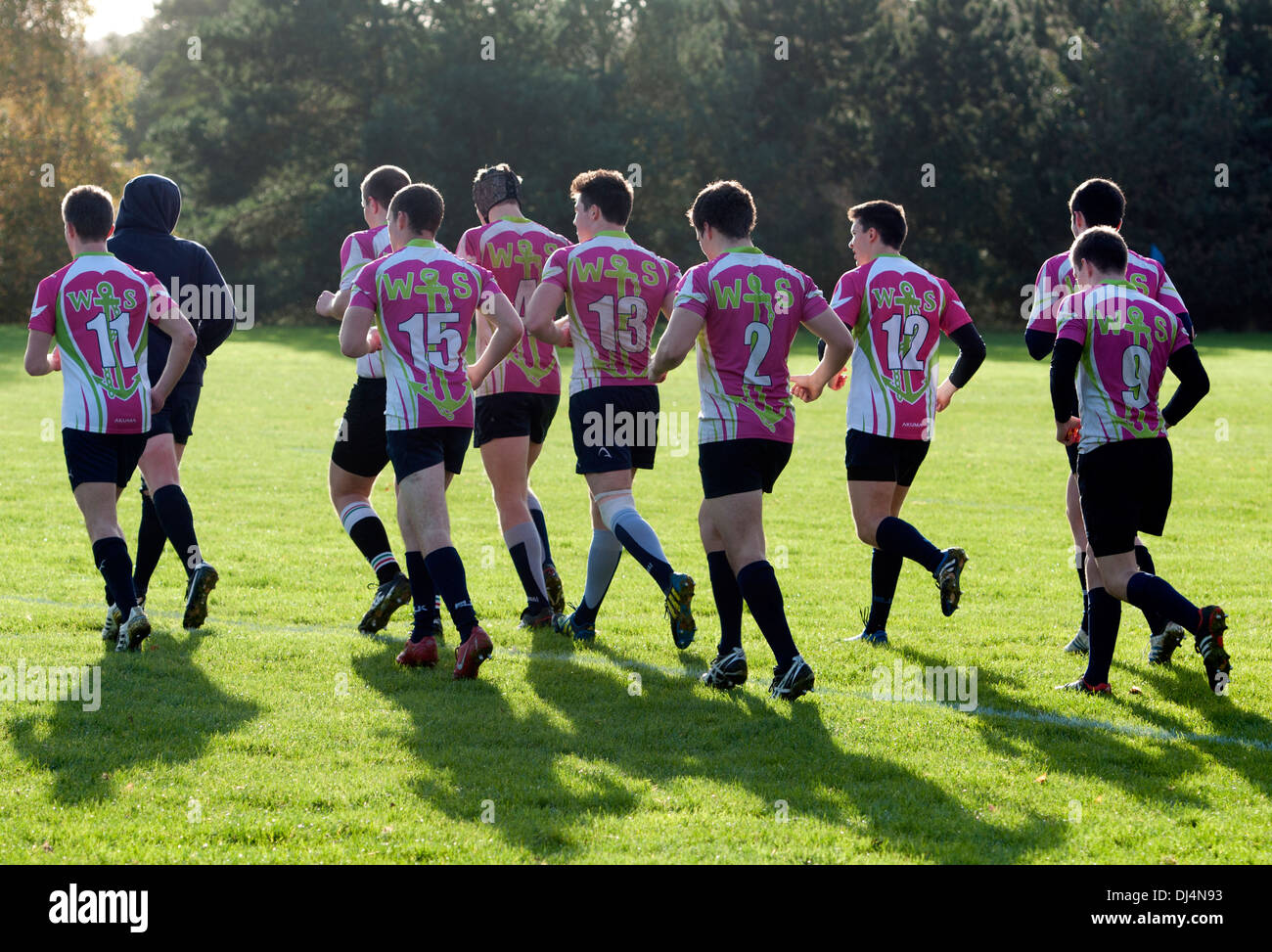 Pre match warm up hi-res stock photography and images - Alamy
