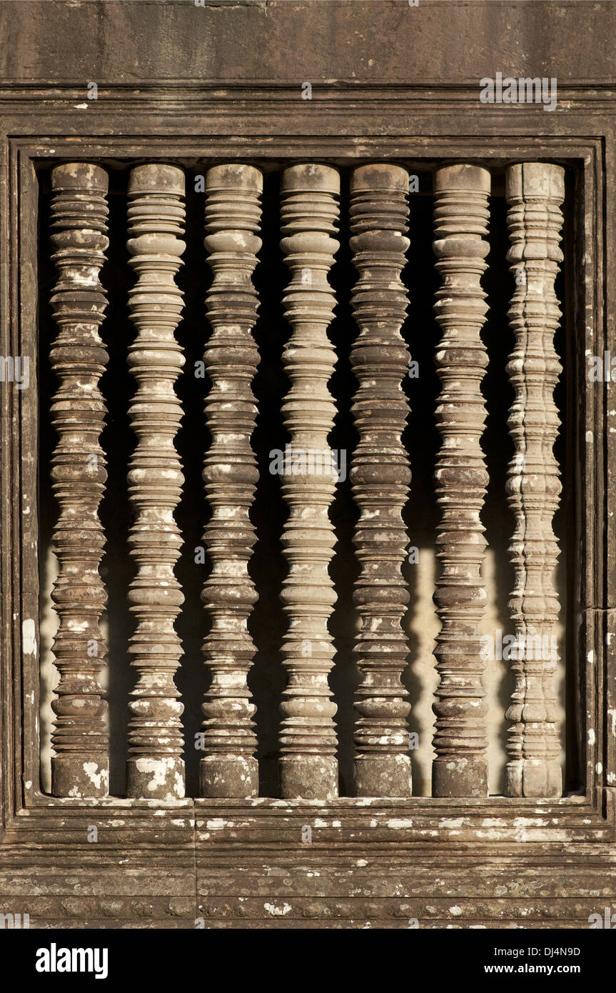 windows with balusters, Angkor Wat, Cambodia Stock Photo - Alamy