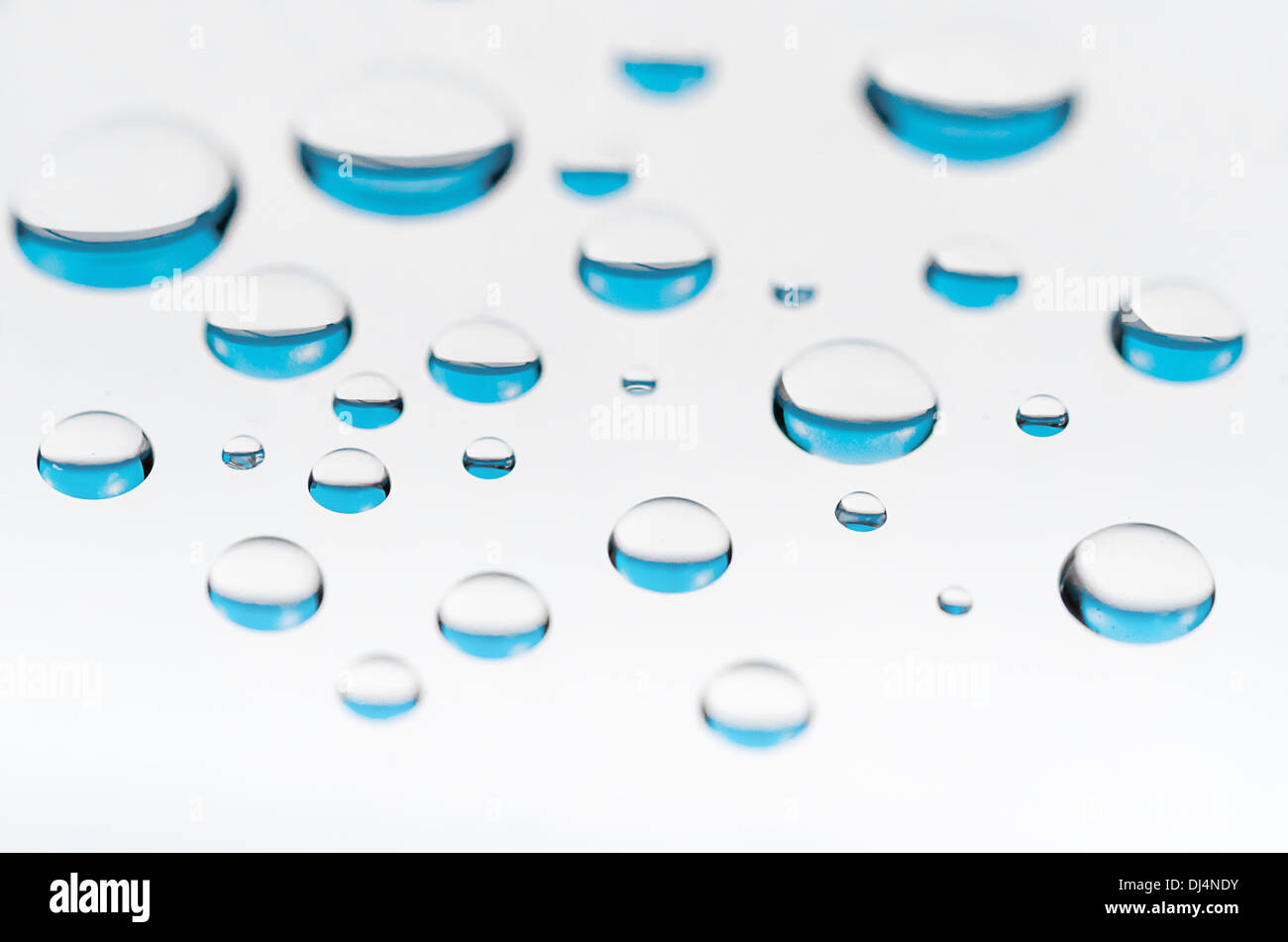 Water droplets on a white background Stock Photo - Alamy