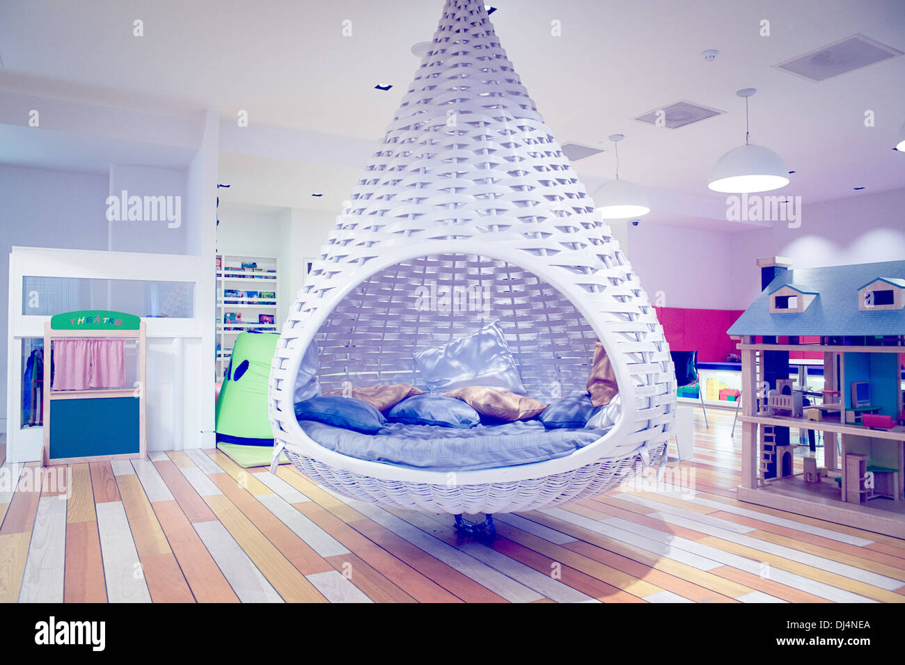 A relaxation pod in a nursery Stock Photo - Alamy