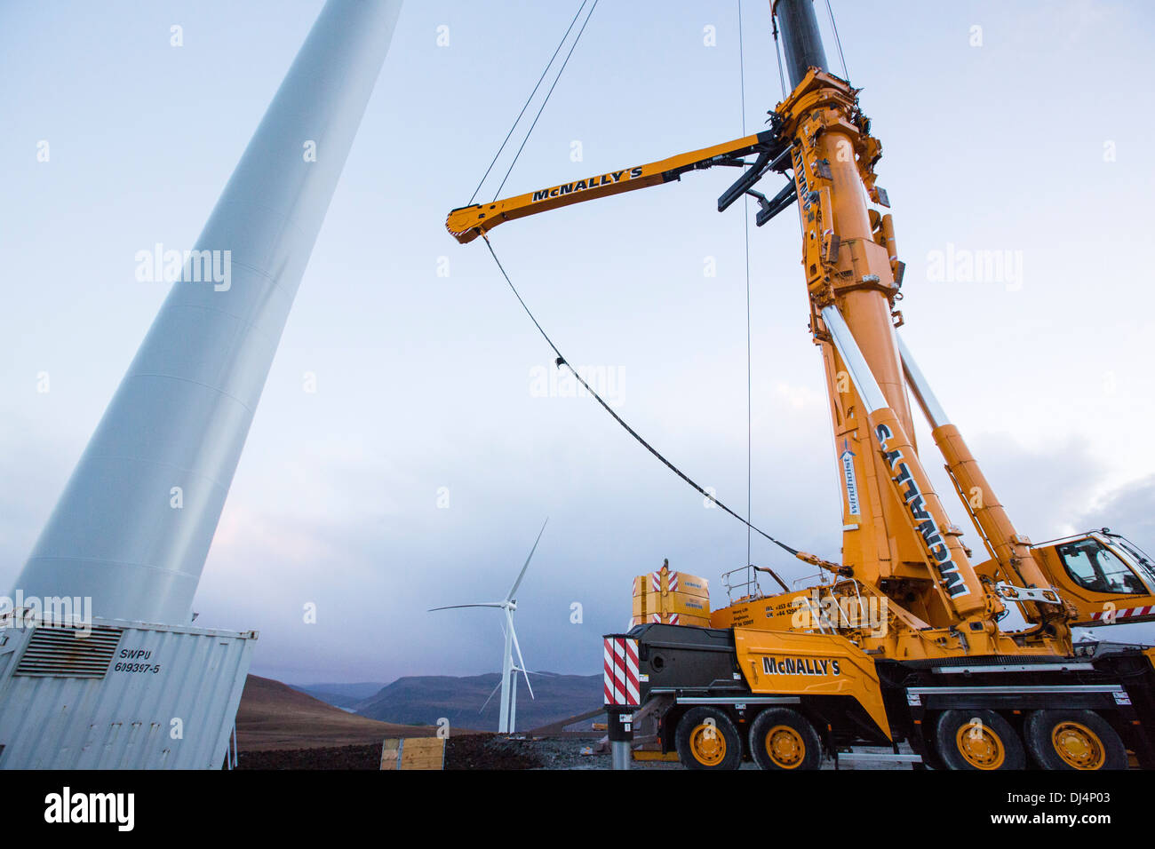 Loch Luichart a 69 MW wind farm being constructed on remote wilderness ...