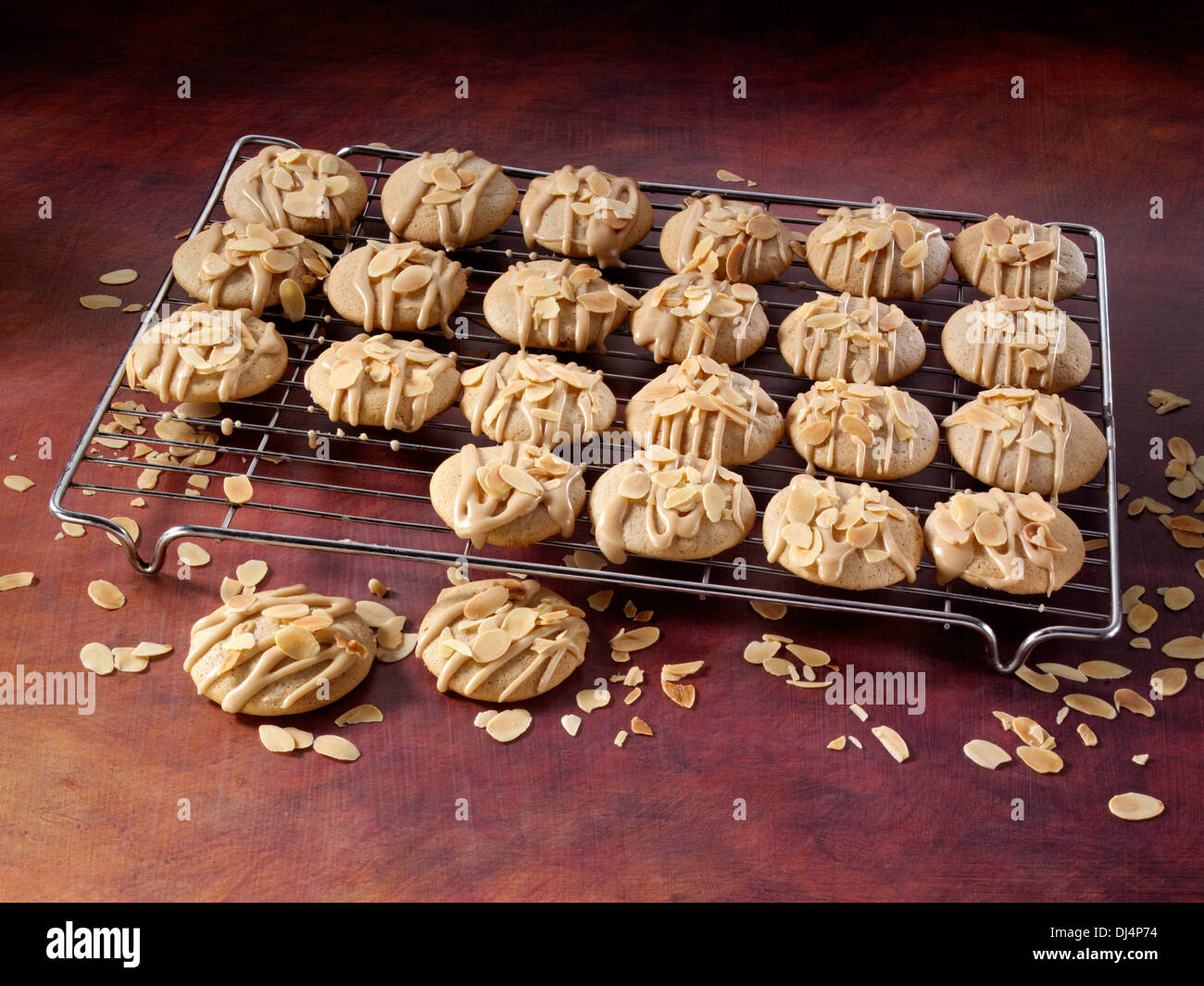 Drop baked cinnamon almond cookies hi-res stock photography and images ...