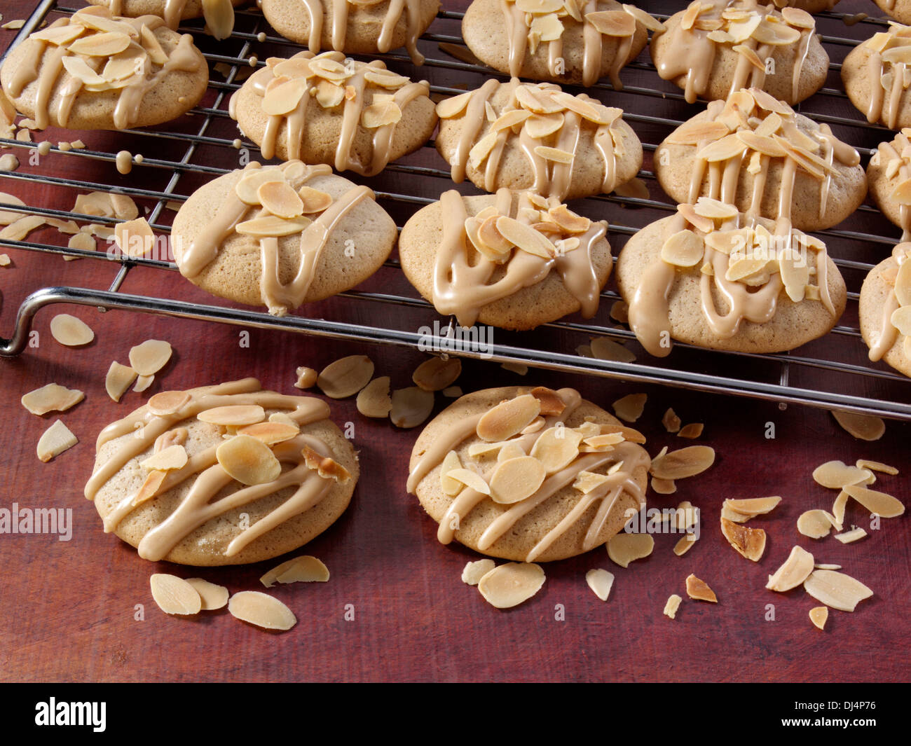 Cinnamon almond cookies American snacks home baking Stock Photo - Alamy