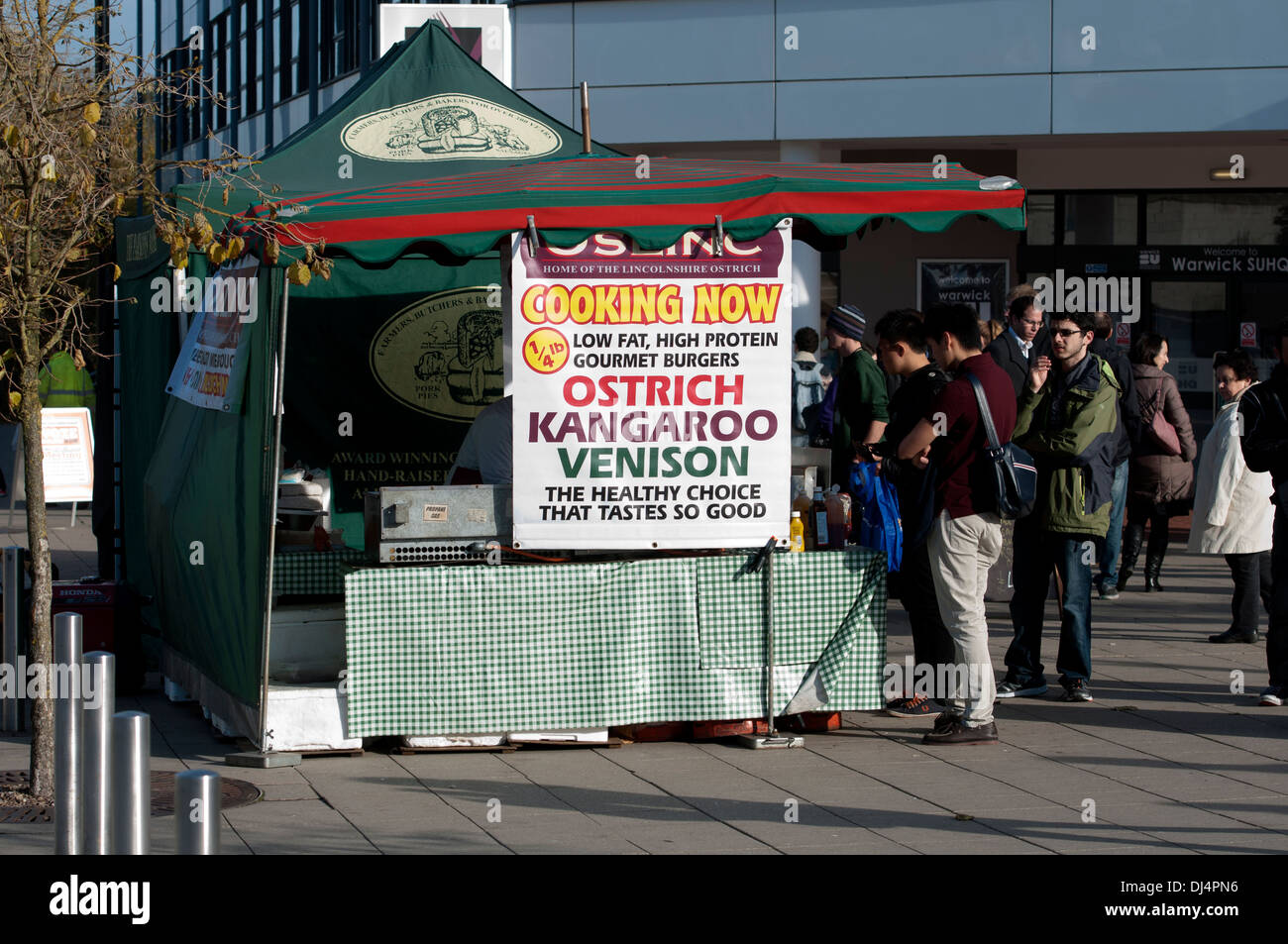 Food stall, Warwick University, UK Stock Photo - Alamy