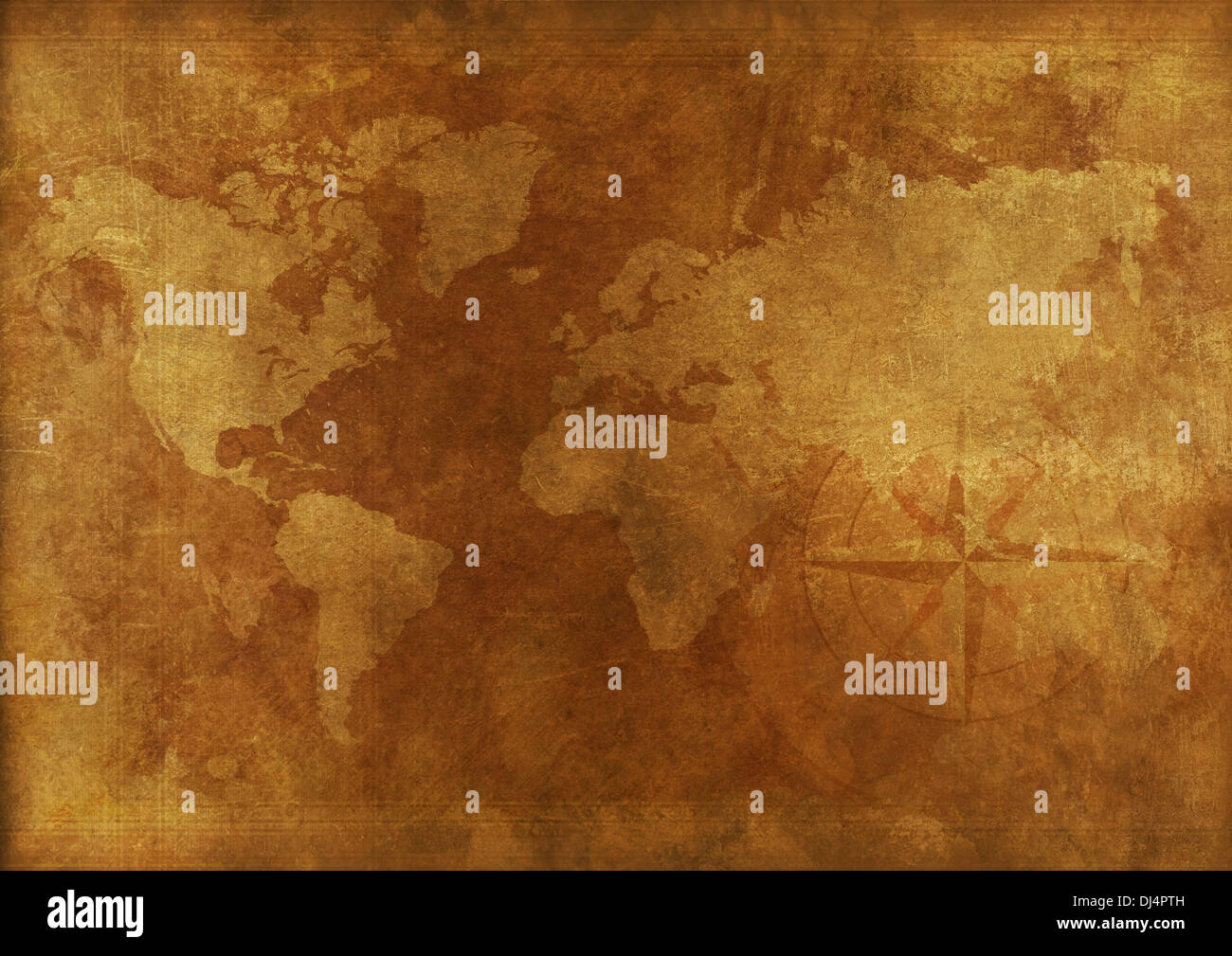 Aged World Map Vintage Background. Backgrounds Collection Stock Photo ...