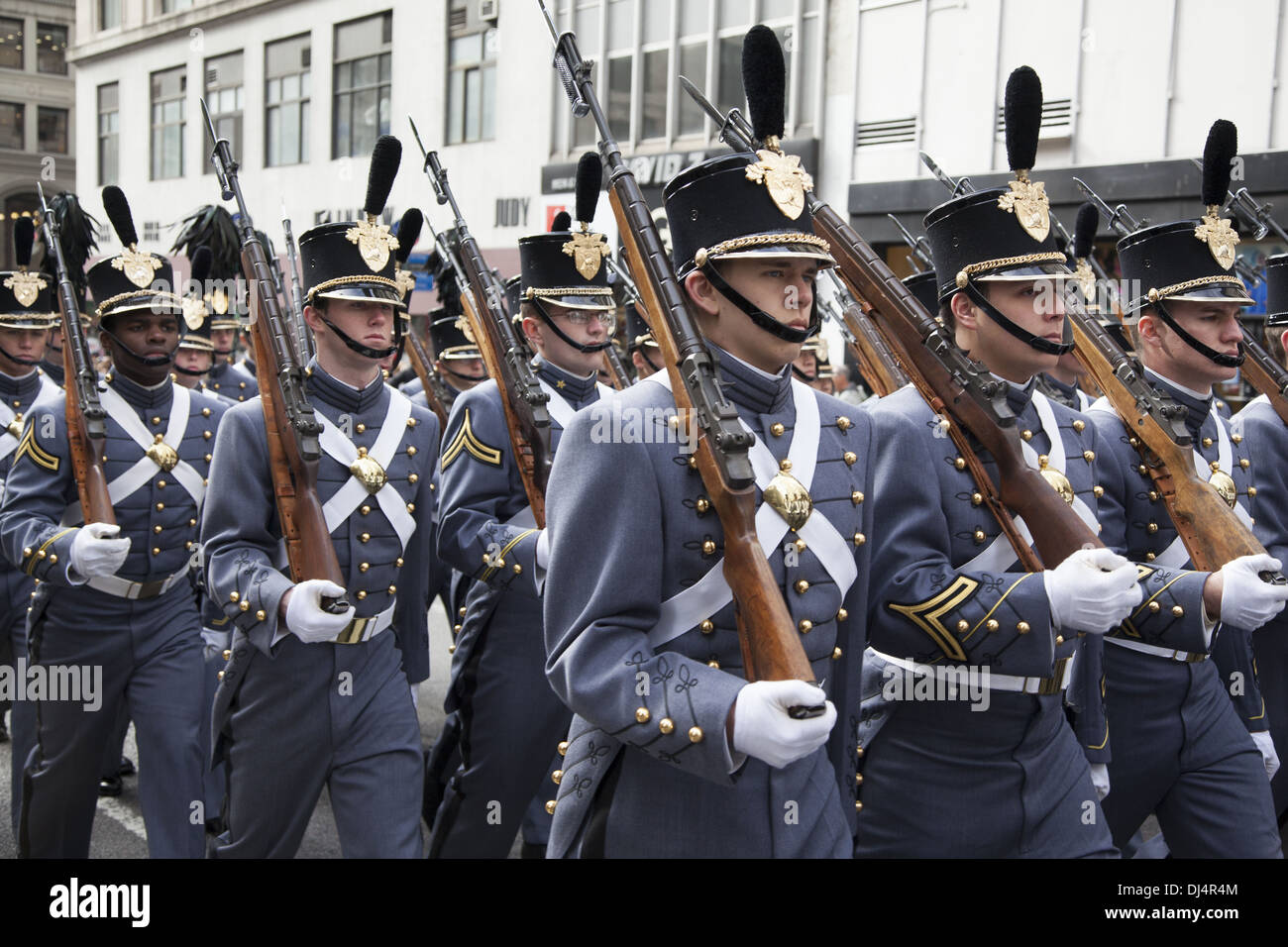 Veterans Day Parade along 5th Avenue in New York City lumbered along ...