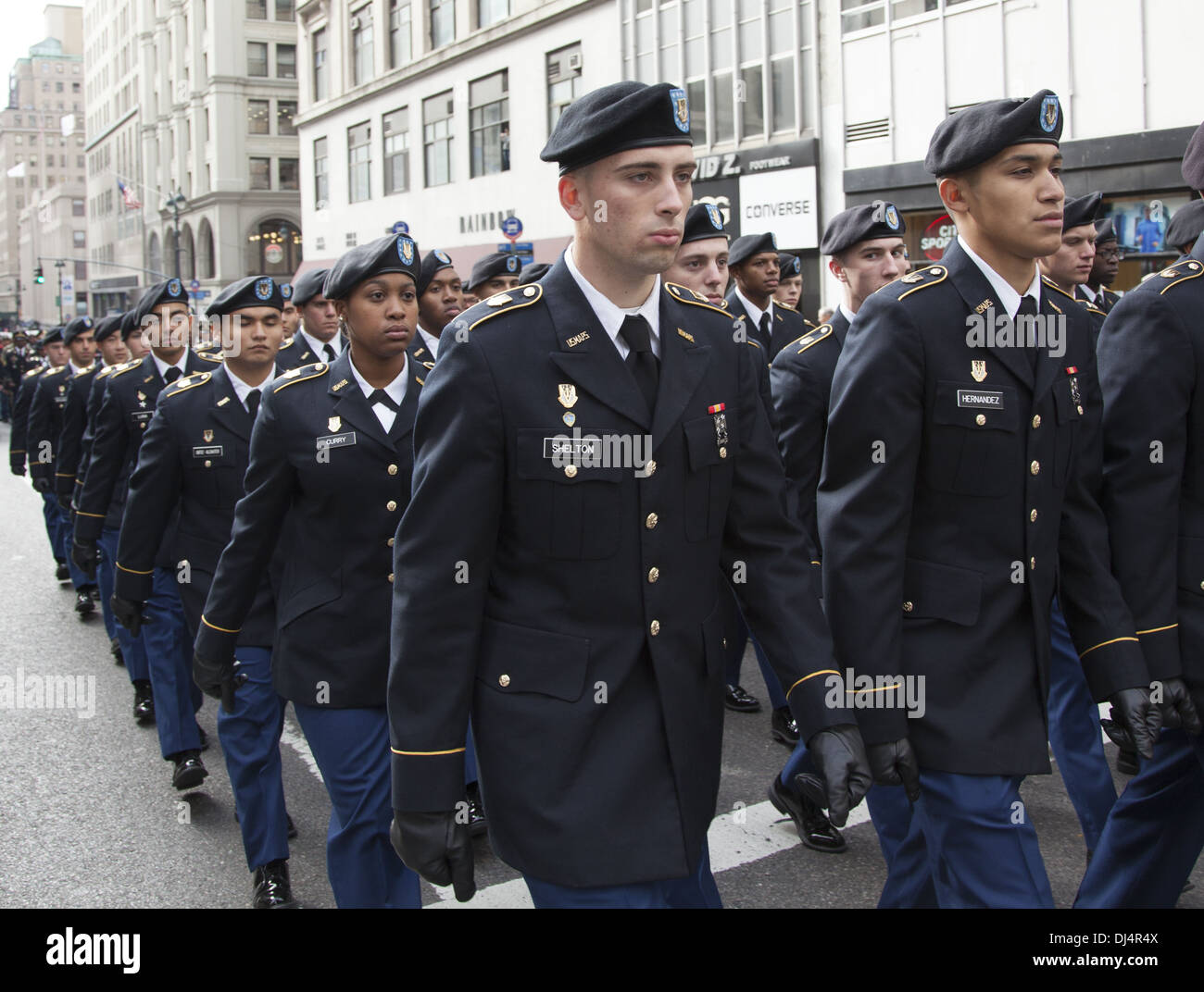 Veterans Day Parade along 5th Avenue in New York City lumbered along ...