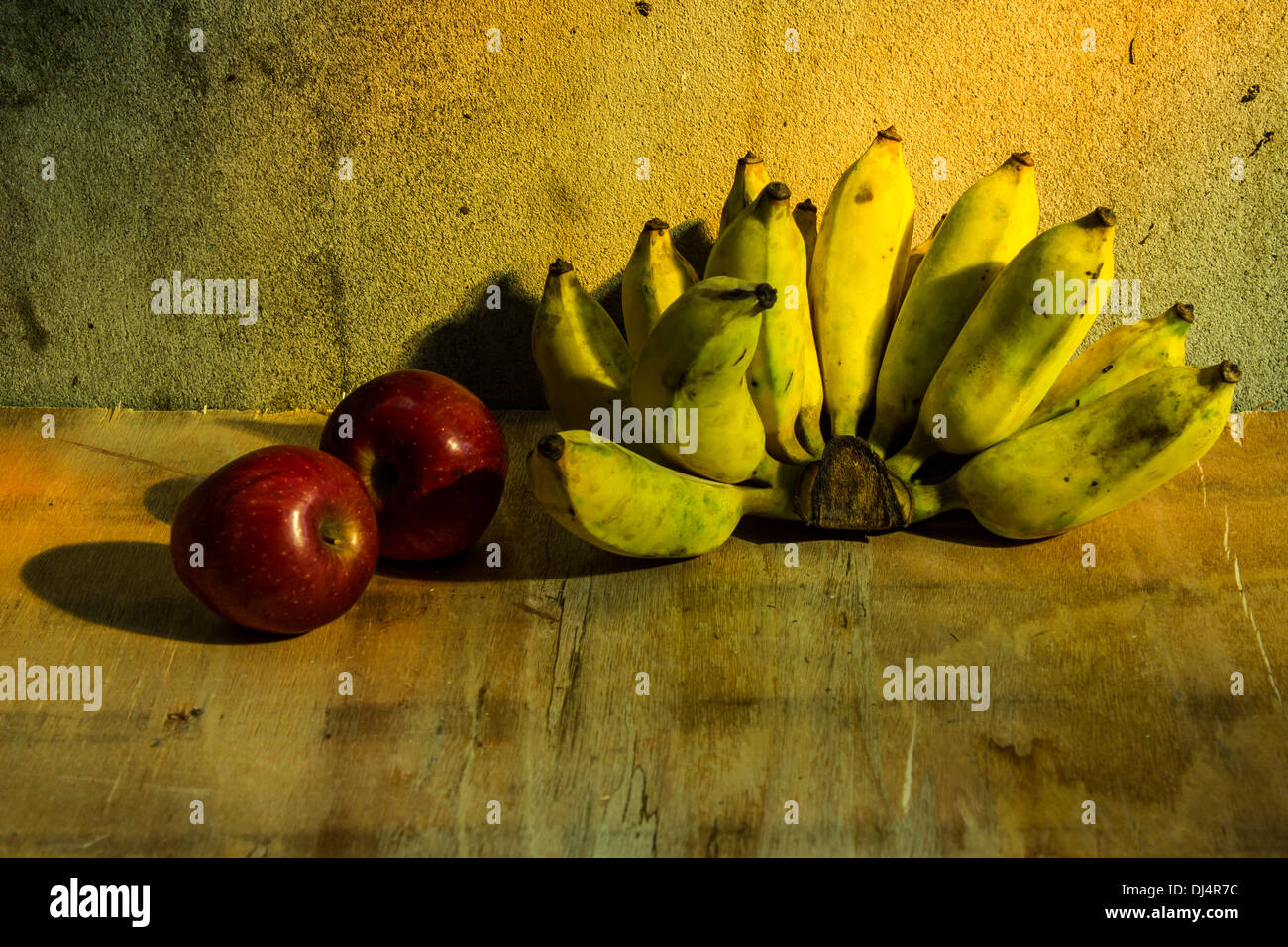 Apple And Banana still life Stock Photo - Alamy