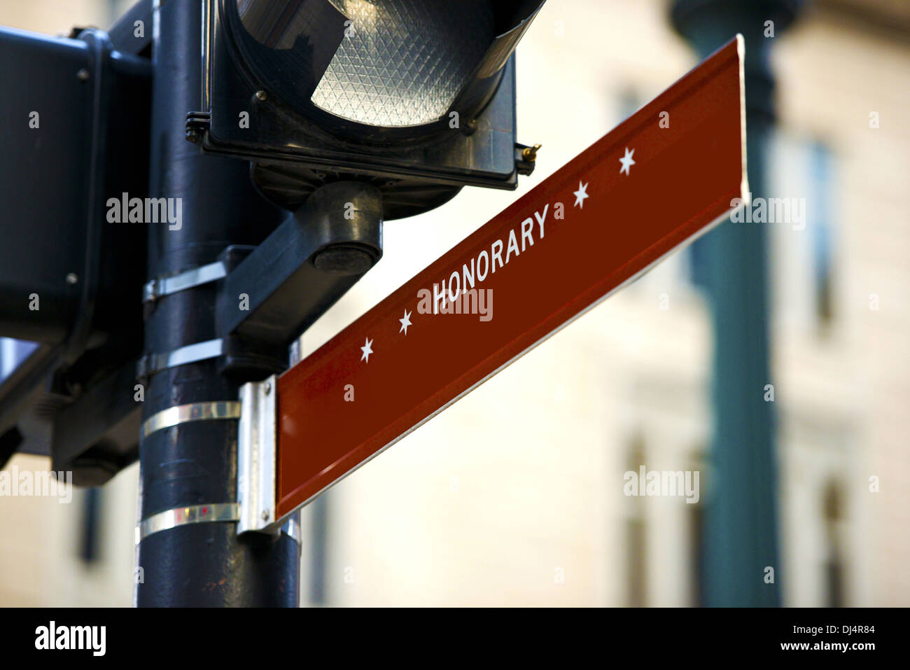Chicago Honorary Street Sign. Urban Photo Collection Stock Photo - Alamy