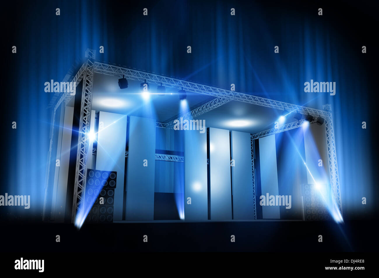 The Stage. Cool 3D Music Stage Visualization. Stage Illumination ...