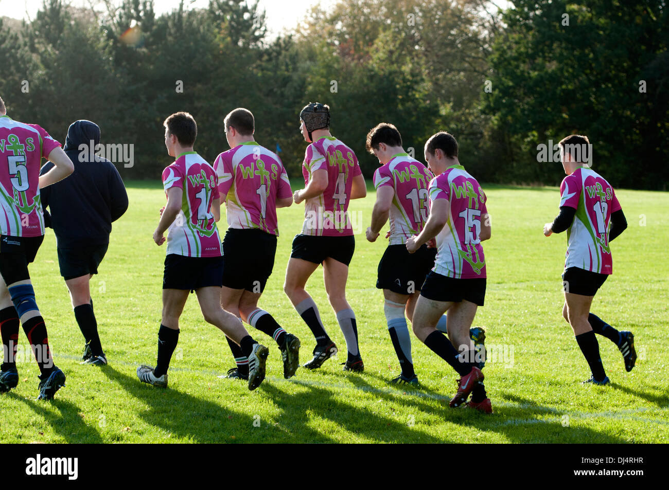 Pre match warm up hi-res stock photography and images - Alamy