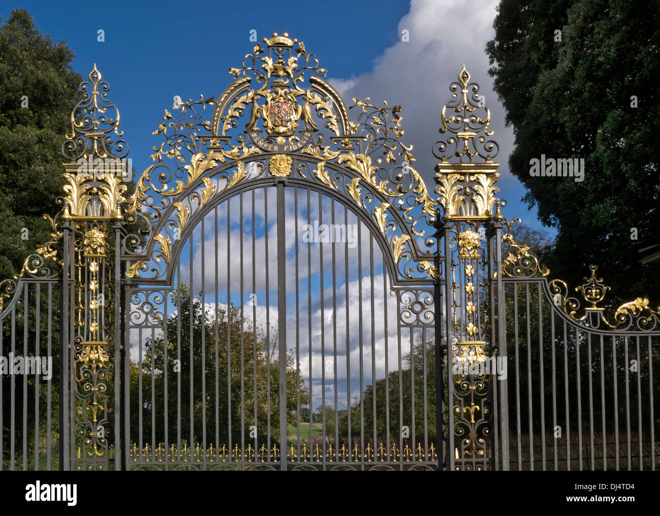 Ornate Wrought Iron Gates High Resolution Stock Photography and Images ...