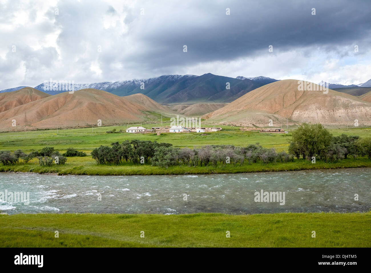 Countryside in Kyrgyzstan Stock Photo - Alamy