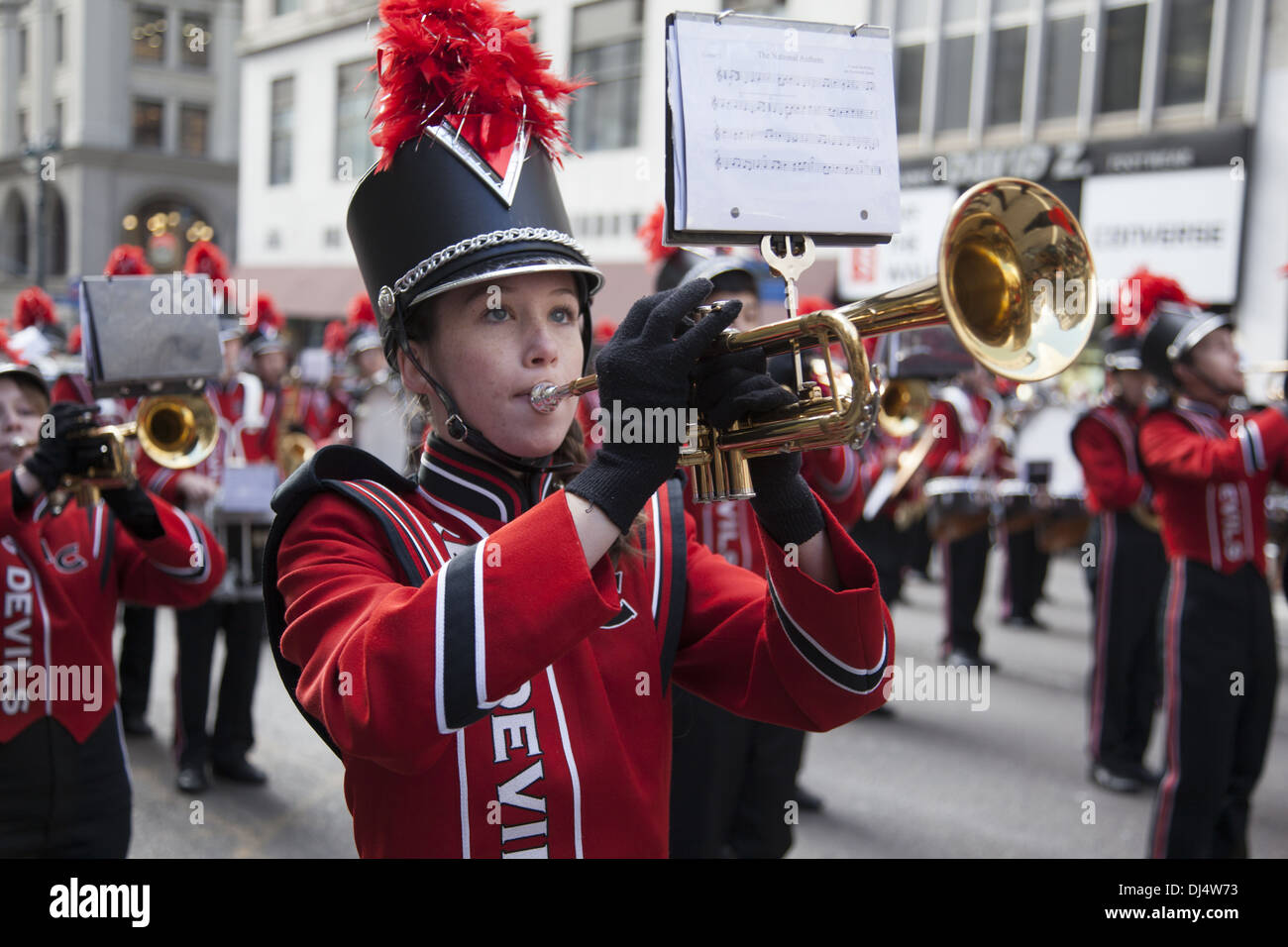 Veterans Day Parade along 5th Avenue in New York City lumbered along ...