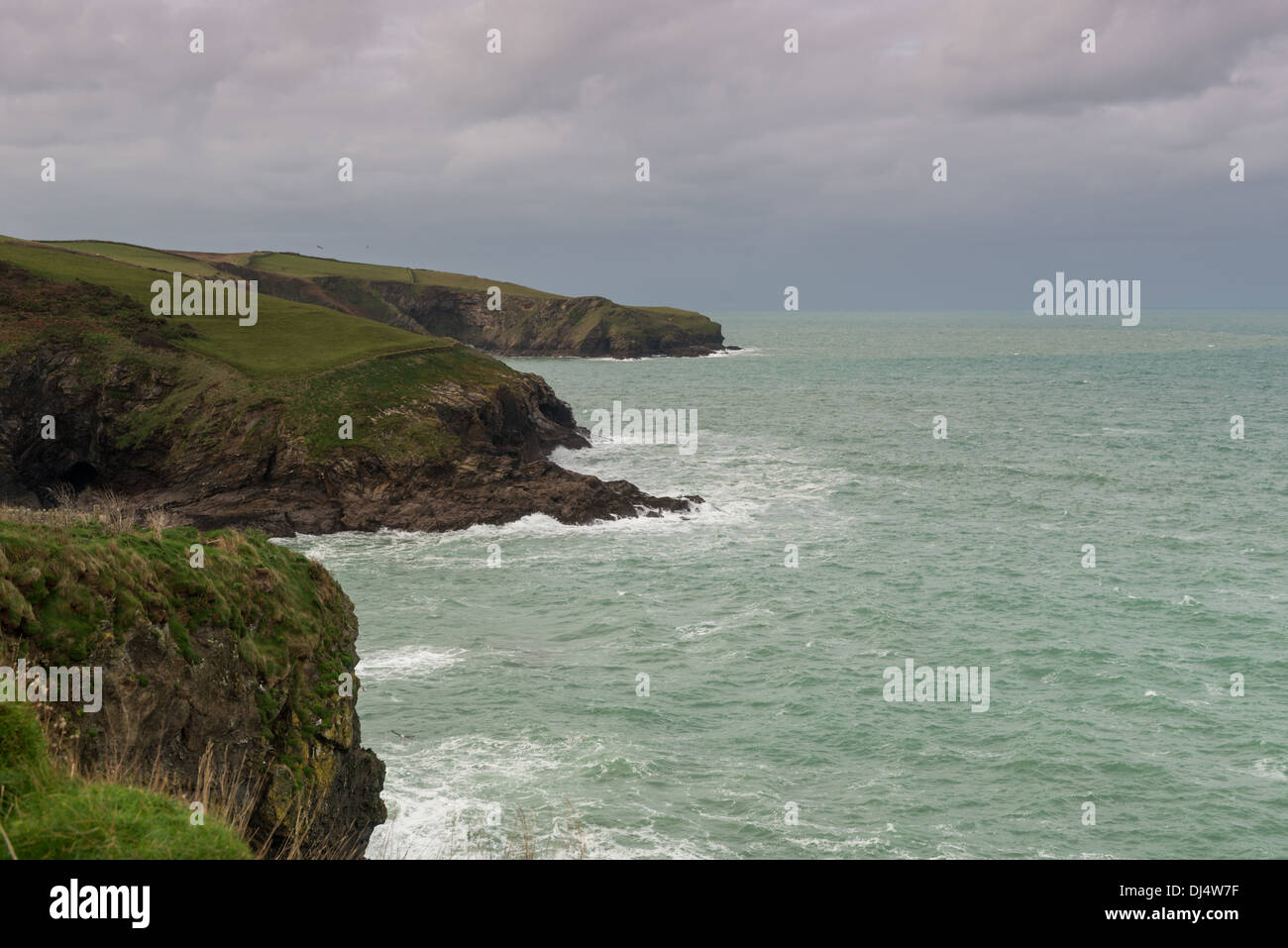 Cliffs of North Cornwall Stock Photo - Alamy
