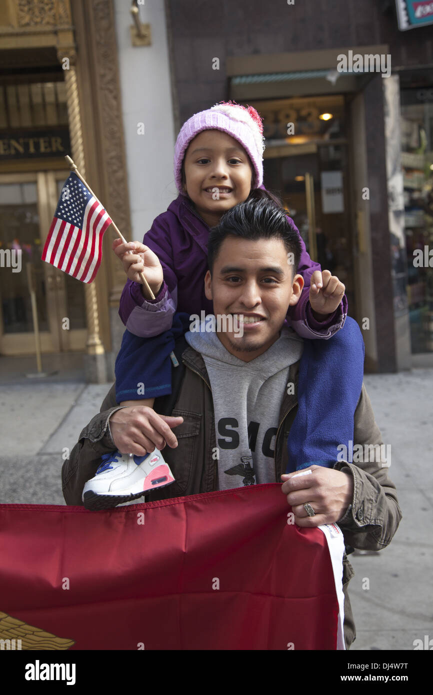 Veterans Day Parade along 5th Avenue in New York City lumbered along ...