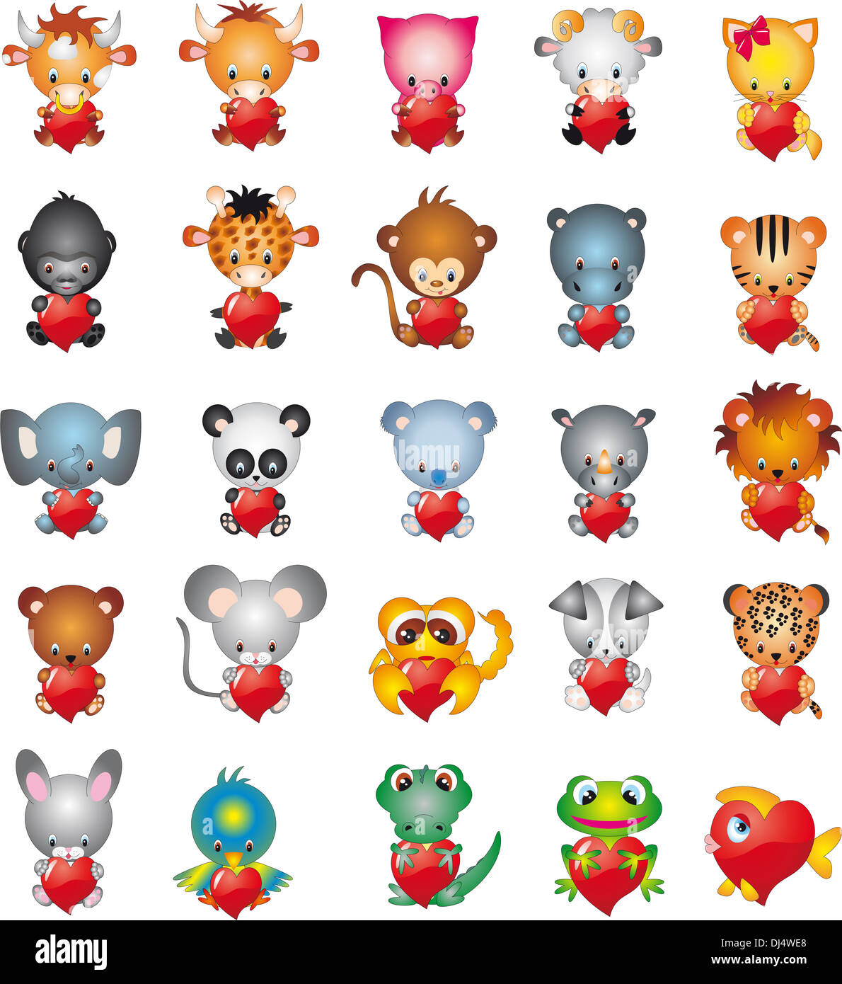 funny icon set Stock Photo - Alamy