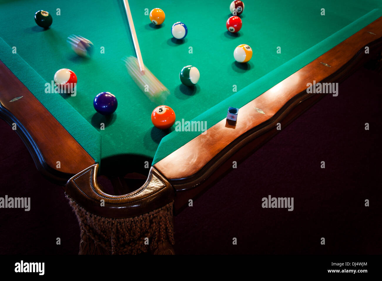 the pool table Stock Photo - Alamy
