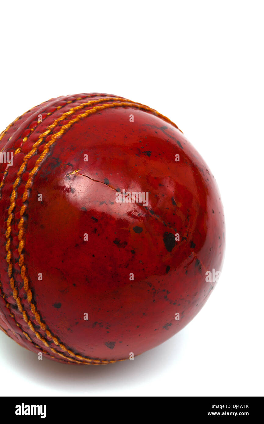 Cricket ball red leather old hi-res stock photography and images - Alamy