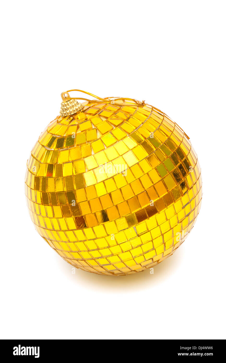 Christmas gold ball Stock Photo - Alamy