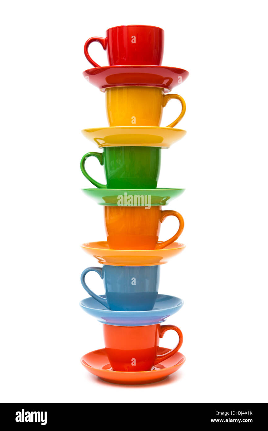 Stack china cups saucers hi-res stock photography and images - Alamy