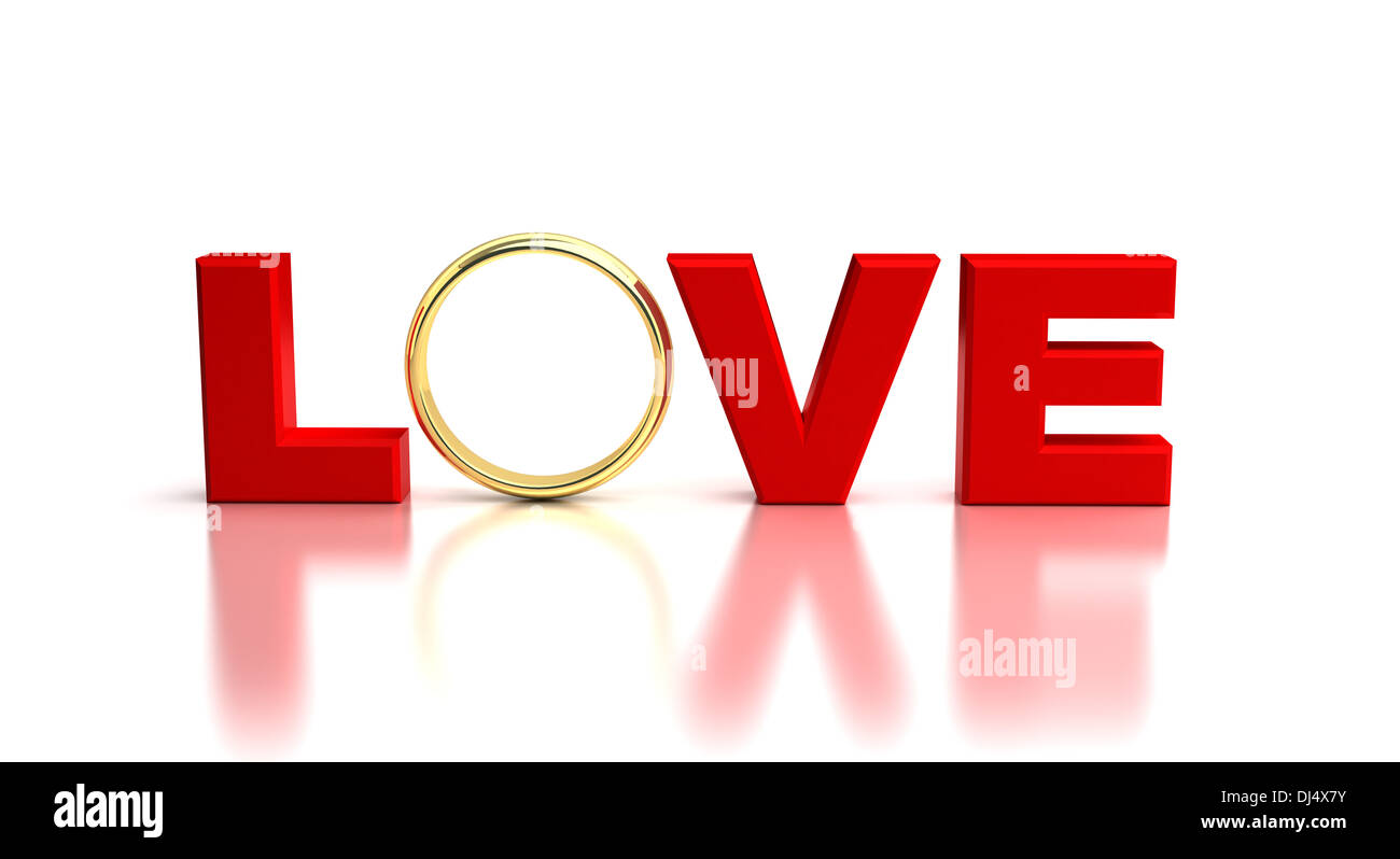 Red and gold love design hi-res stock photography and images - Alamy