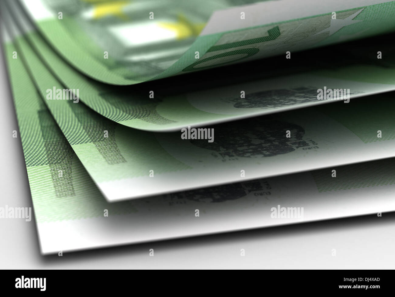 Euro closeup (Computer generated high resolution image Stock Photo - Alamy