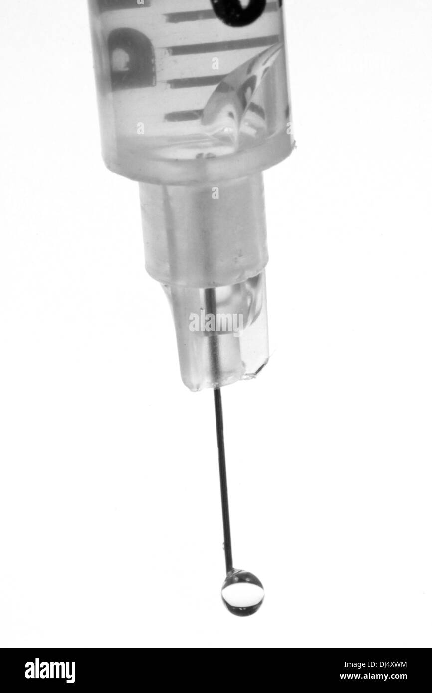 Hypodermic Injection Black and White Stock Photos & Images - Alamy