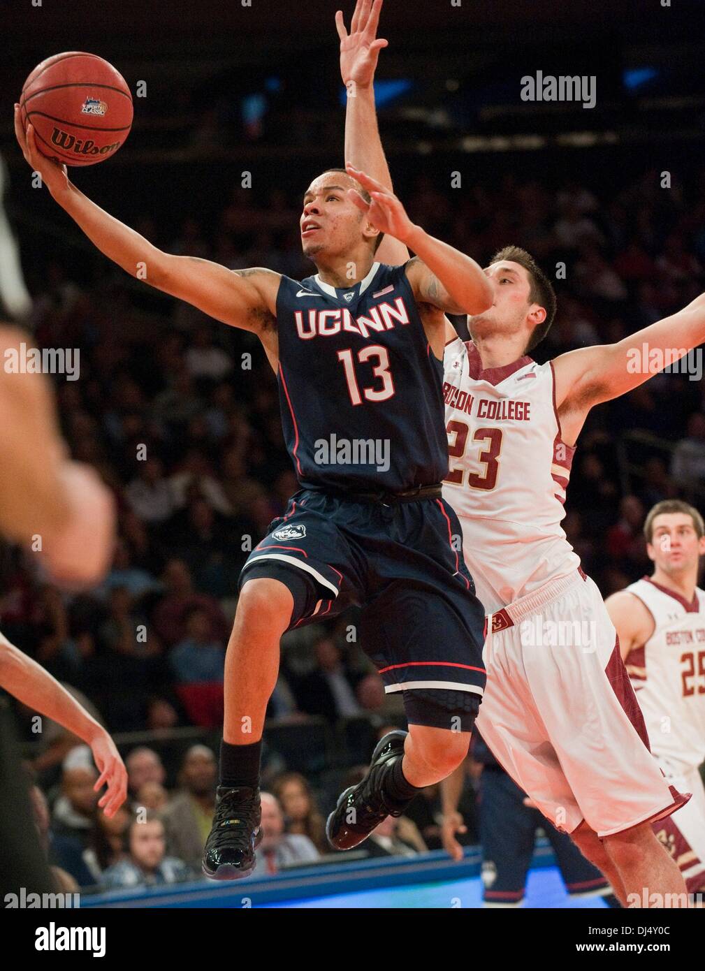 New York, New York, USA. 21st Nov, 2013. UConn's guard Shabazz Napier ...
