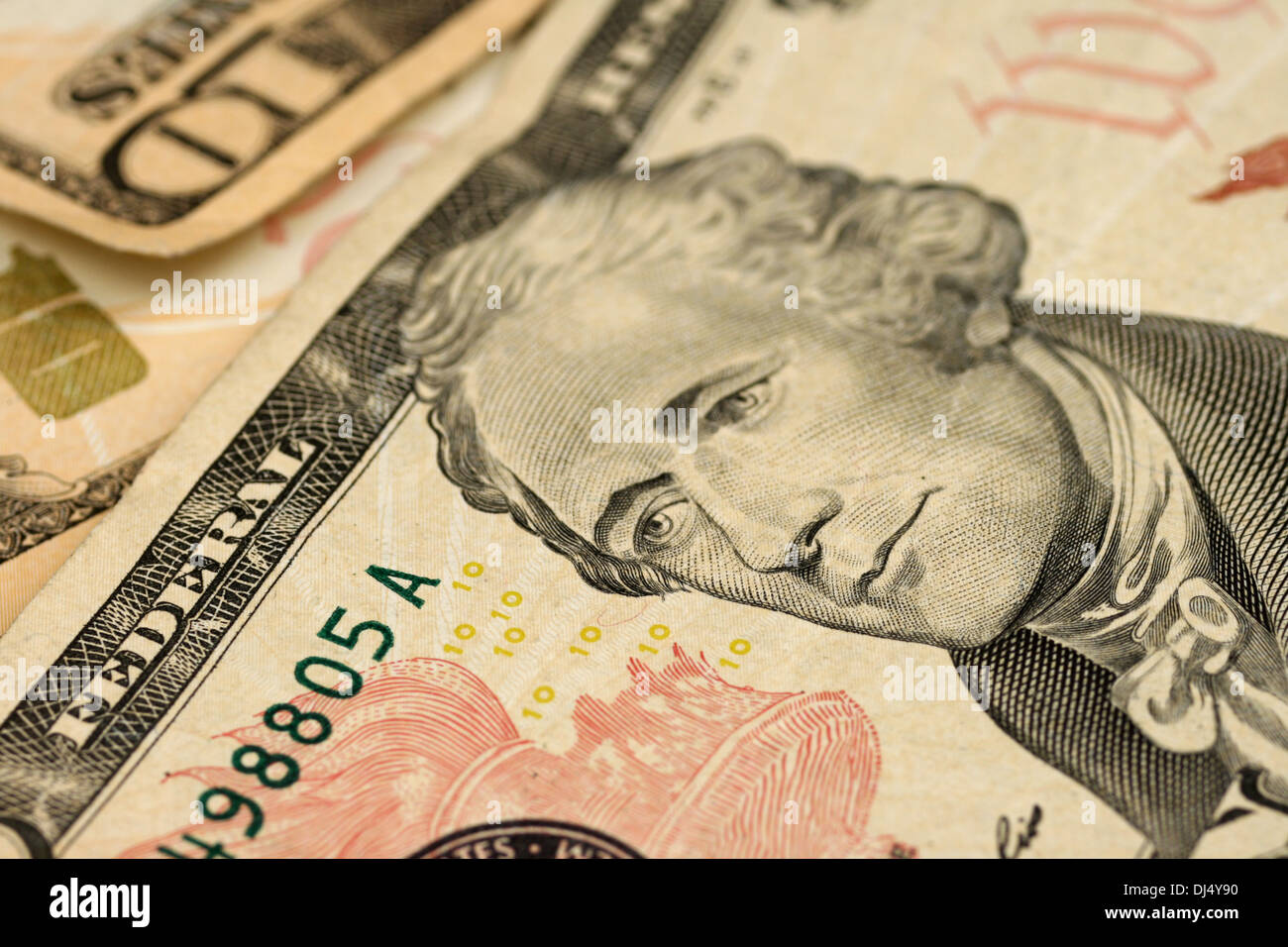 Ten Dollar Bill Close High Resolution Stock Photography and Images - Alamy