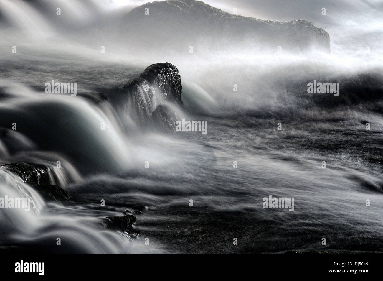 The flow of the waterfall Stock Photo - Alamy