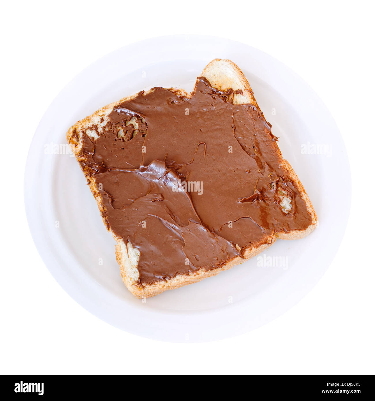 Chocolate Spread On Toast Stock Photos & Chocolate Spread On Toast ...