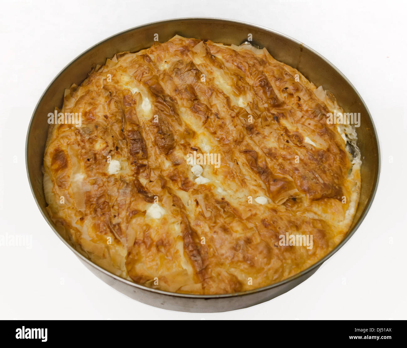 Traditional bulgarian pastry - banitsa with cheese Stock Photo - Alamy