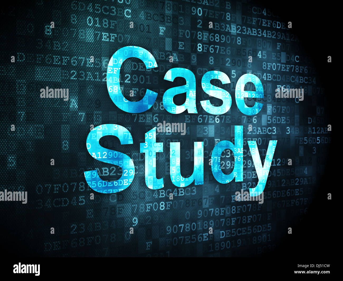 Education concept: Case Study on digital background Stock Photo - Alamy