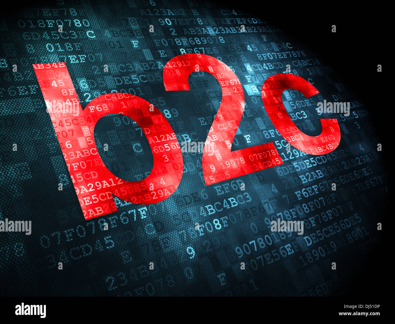 Business concept: B2c on digital background Stock Photo - Alamy