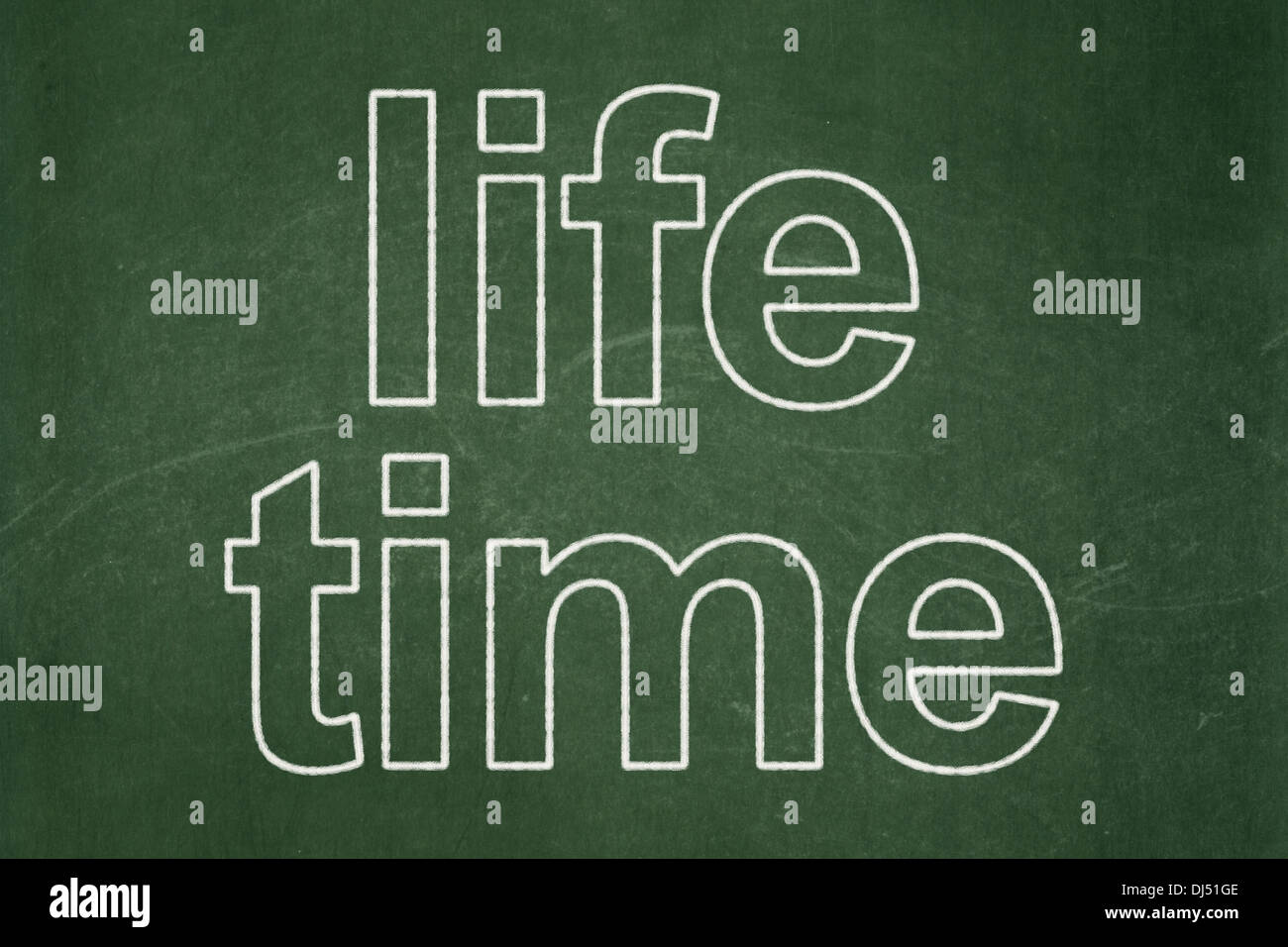 Timeline concept: Life Time on chalkboard background Stock Photo - Alamy