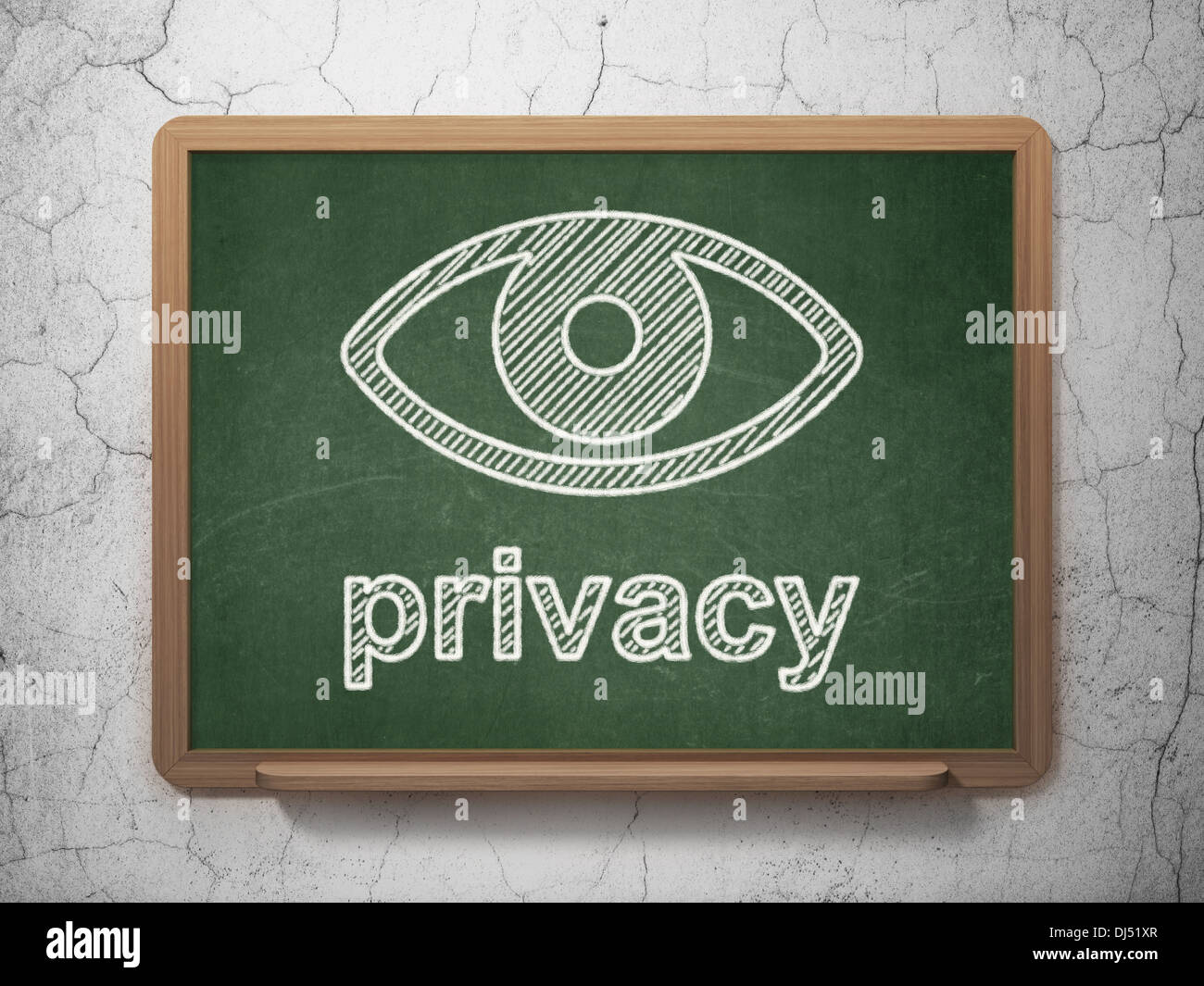 Privacy concept: Eye and Privacy on chalkboard background Stock Photo ...